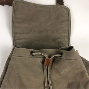 Lucky Brand | Bags | Lucky Brand Collectibles Canvas Leather Backpack ...